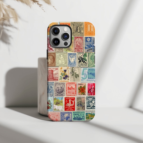 Vintage Stamp Phone Case - Etsy