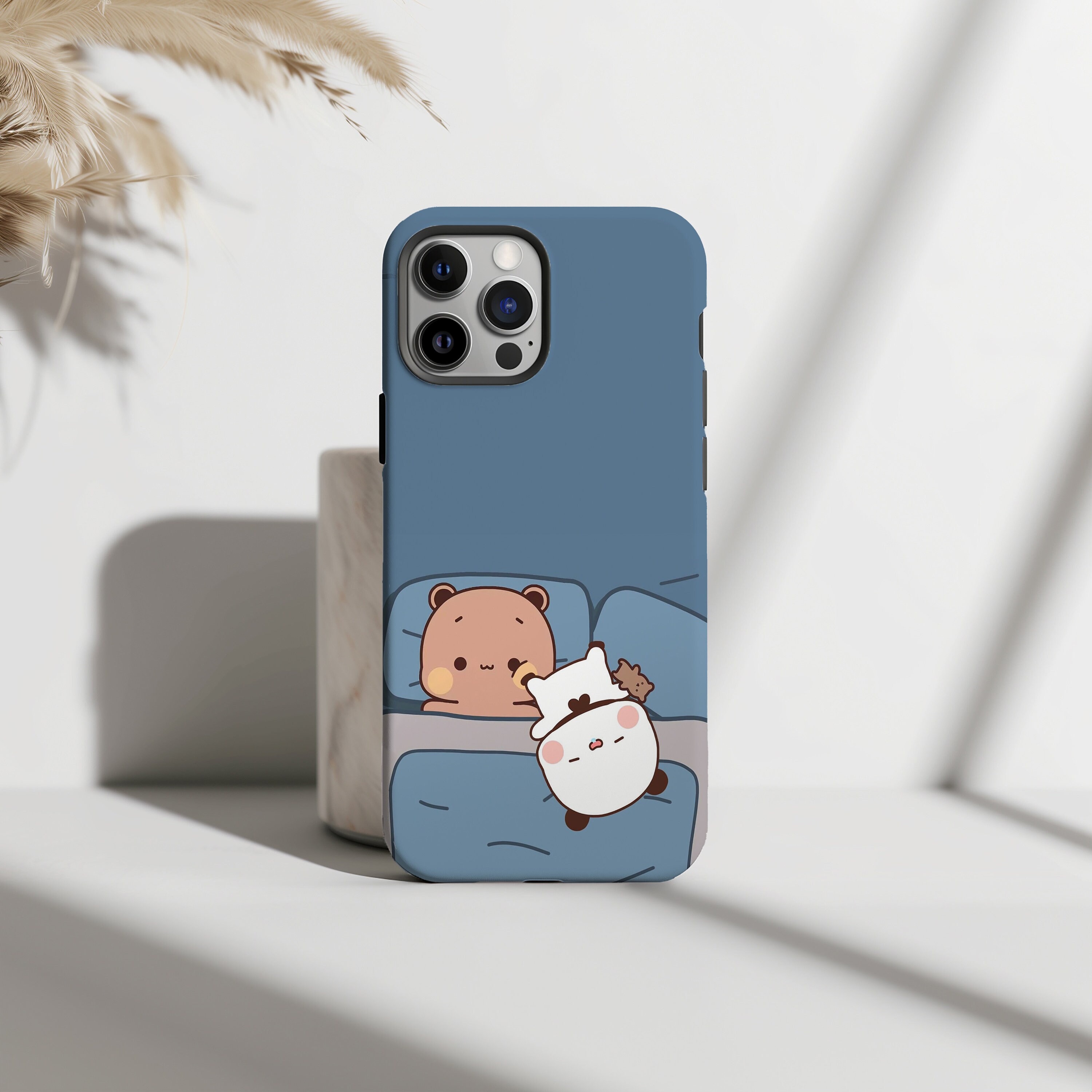 Bubu Dudu Phone Case Funny Cute Bear Panda Sleeping Cover for iPhone 15 ...