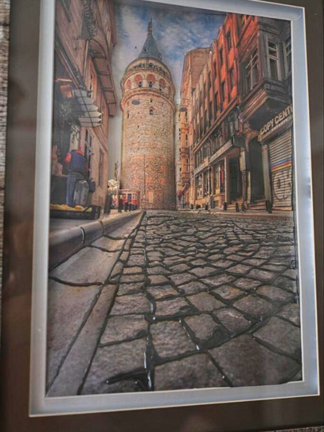 Handmade 3D Relief Painting Türkiye İstanbul Galata Tower - Etsy