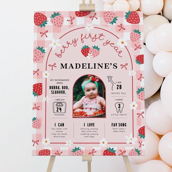 First Birthday Poster - Etsy