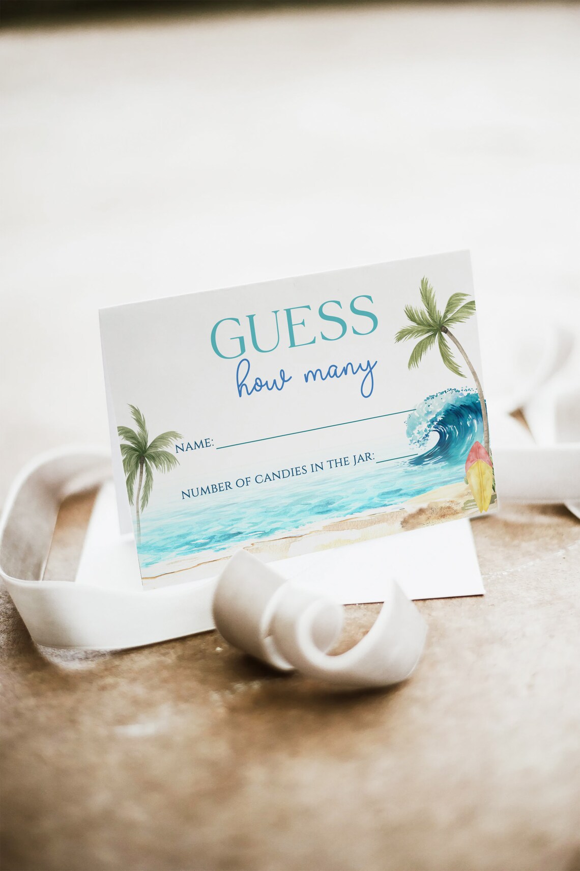 Printable Guess How Many Card, Guess How Many, Baby Shower Games Guess ...