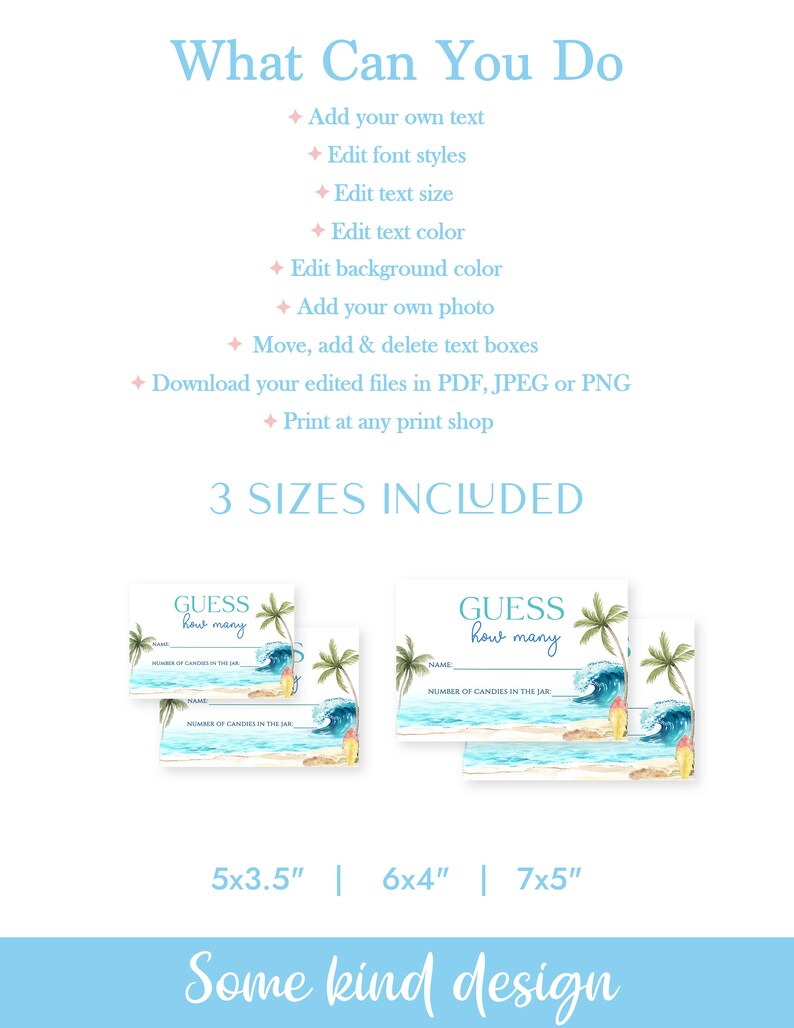 Printable Guess How Many Card, Guess How Many, Baby Shower Games Guess ...