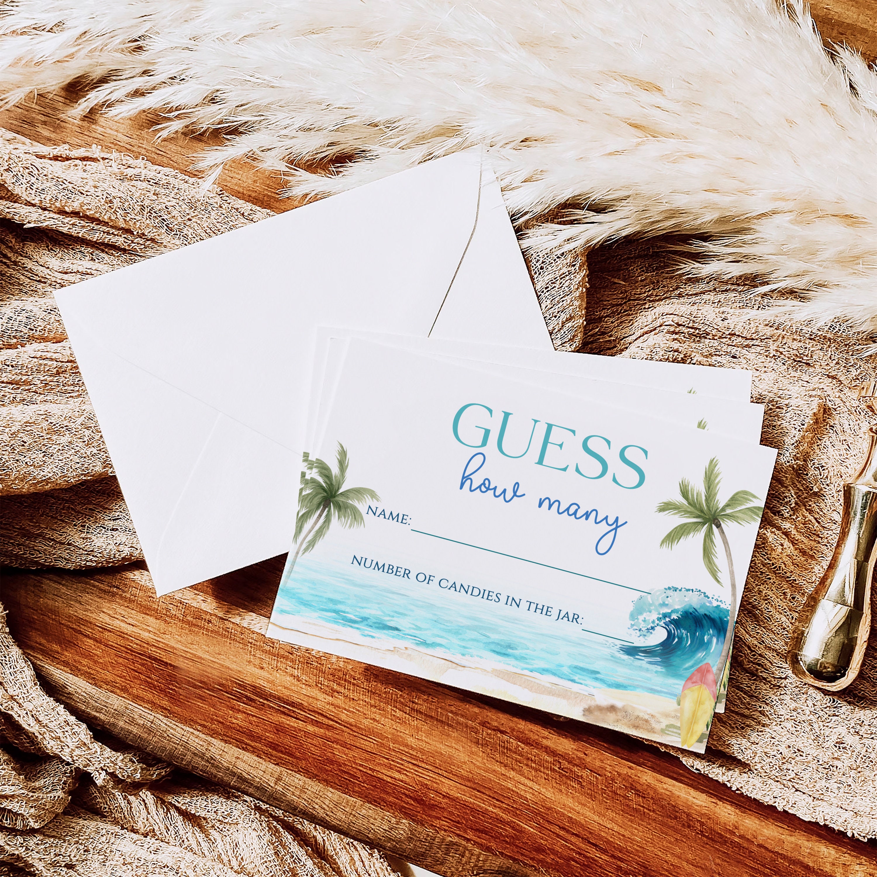 Printable Guess How Many Card, Guess How Many, Baby Shower Games Guess ...
