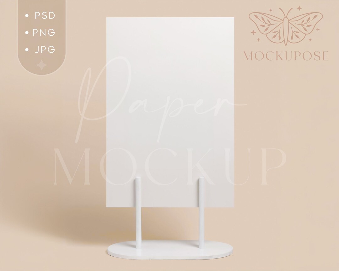 20X30 Wedding Sign Mockup, Simple Wedding Sign Mockup, Minimal Seating ...