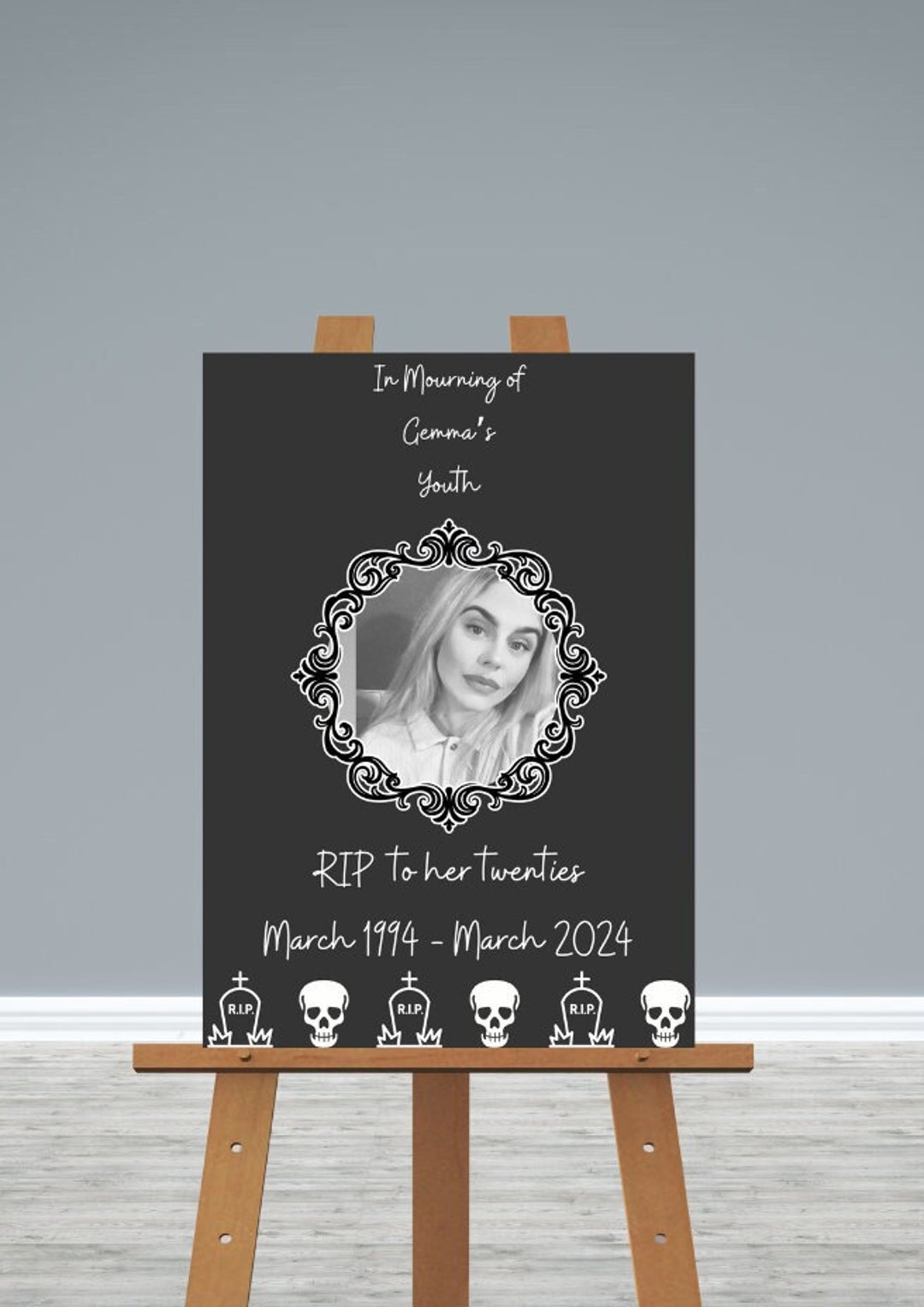 RIP to 20's 30th Birthday RIP Youth in Mourning of Youth Death to My ...