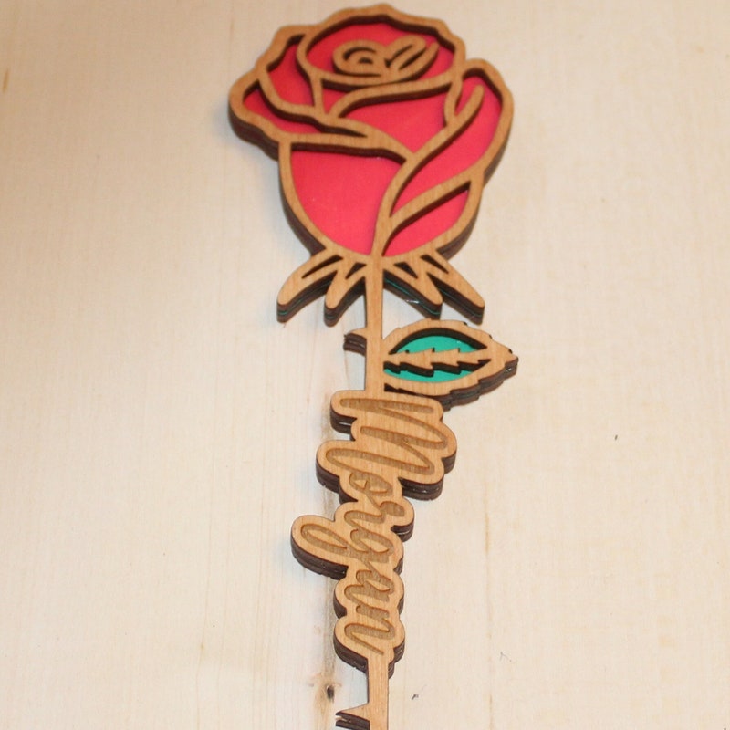 Wooden Rose - Etsy
