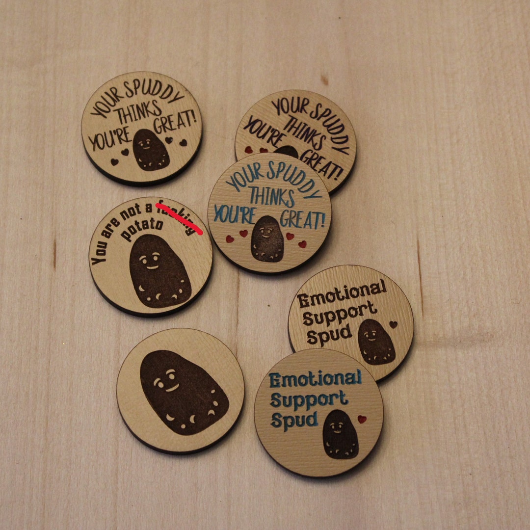 Potato/spud Pocket Hugs Pack - Motivational Tokens/coins - DIGITAL FILE ...