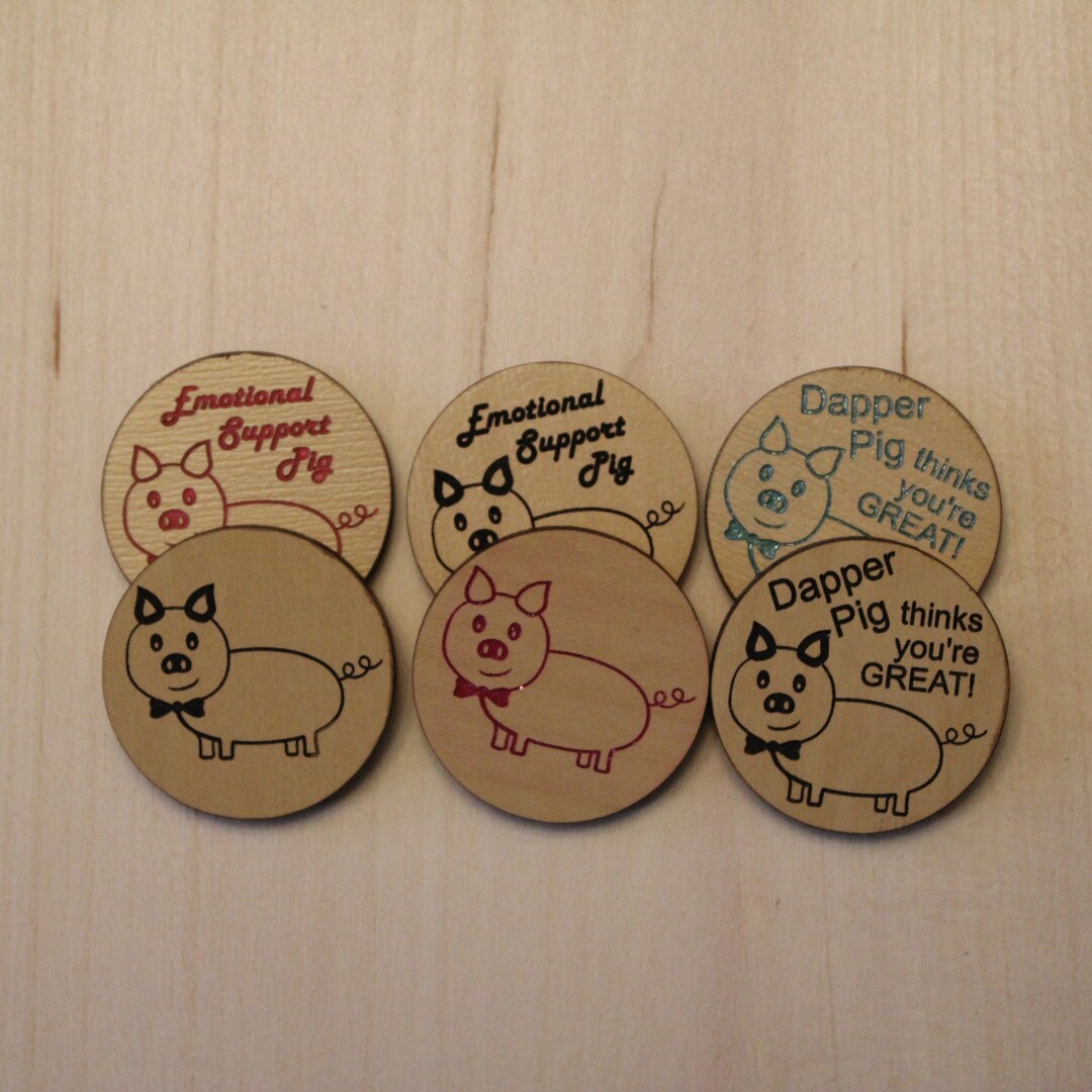 Pig Pocket Hugs Pack - Motivational Tokens/coins - DIGITAL FILE ONLY ...