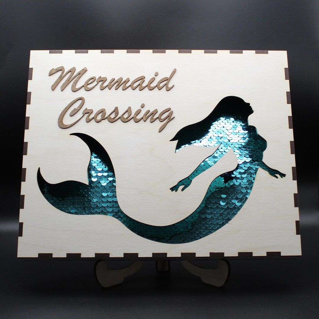 Mermaid Reversible Sequin Shadowbox Wall Decor - Etsy
