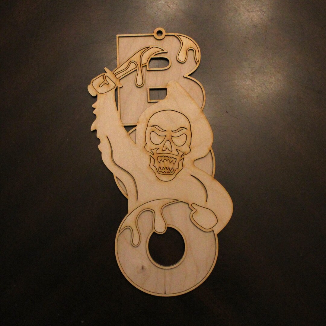 DIY Grim Reaper Skull BOO Halloween Wooden Wall Decor - Etsy