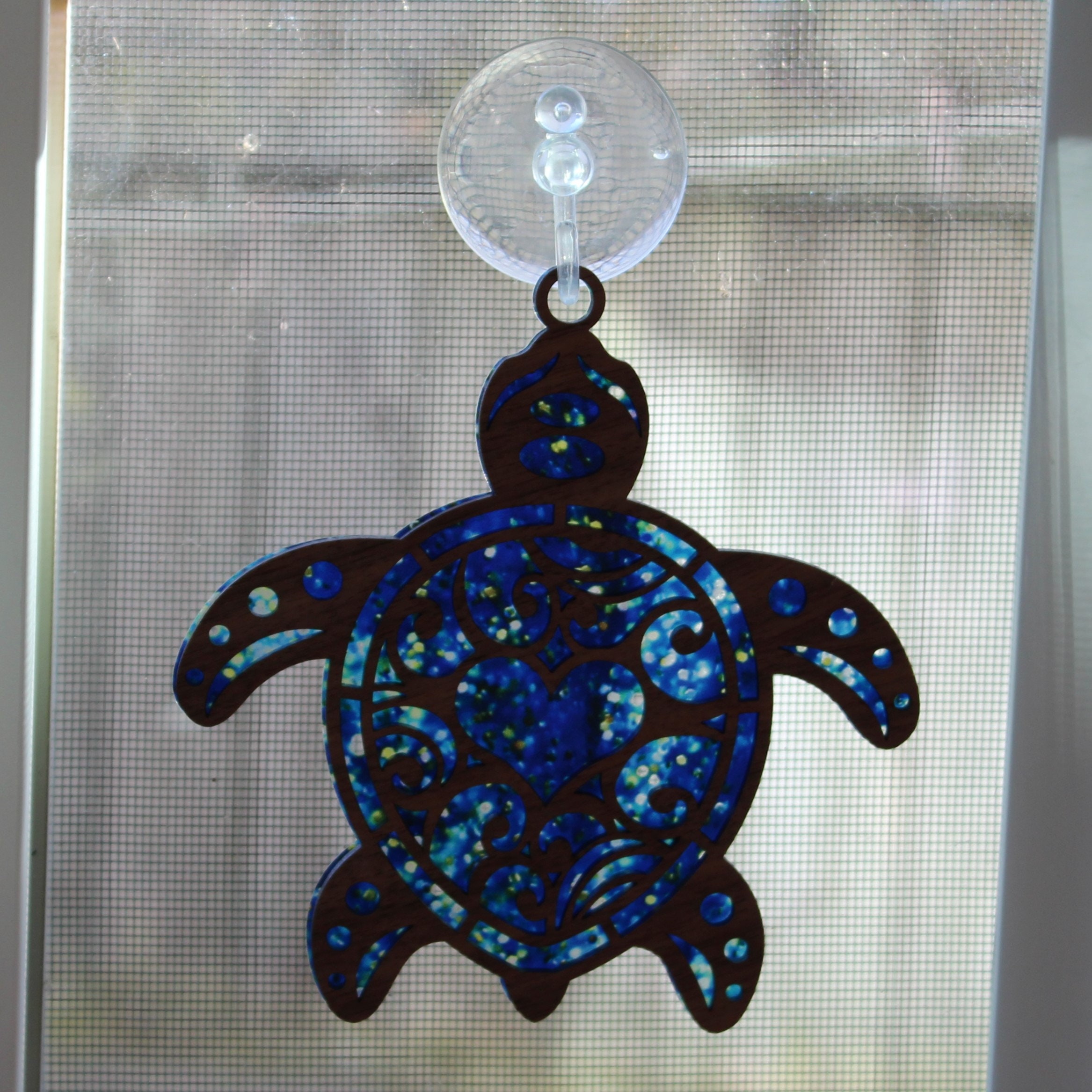 Turtle Suncatcher - Wooden - Etsy