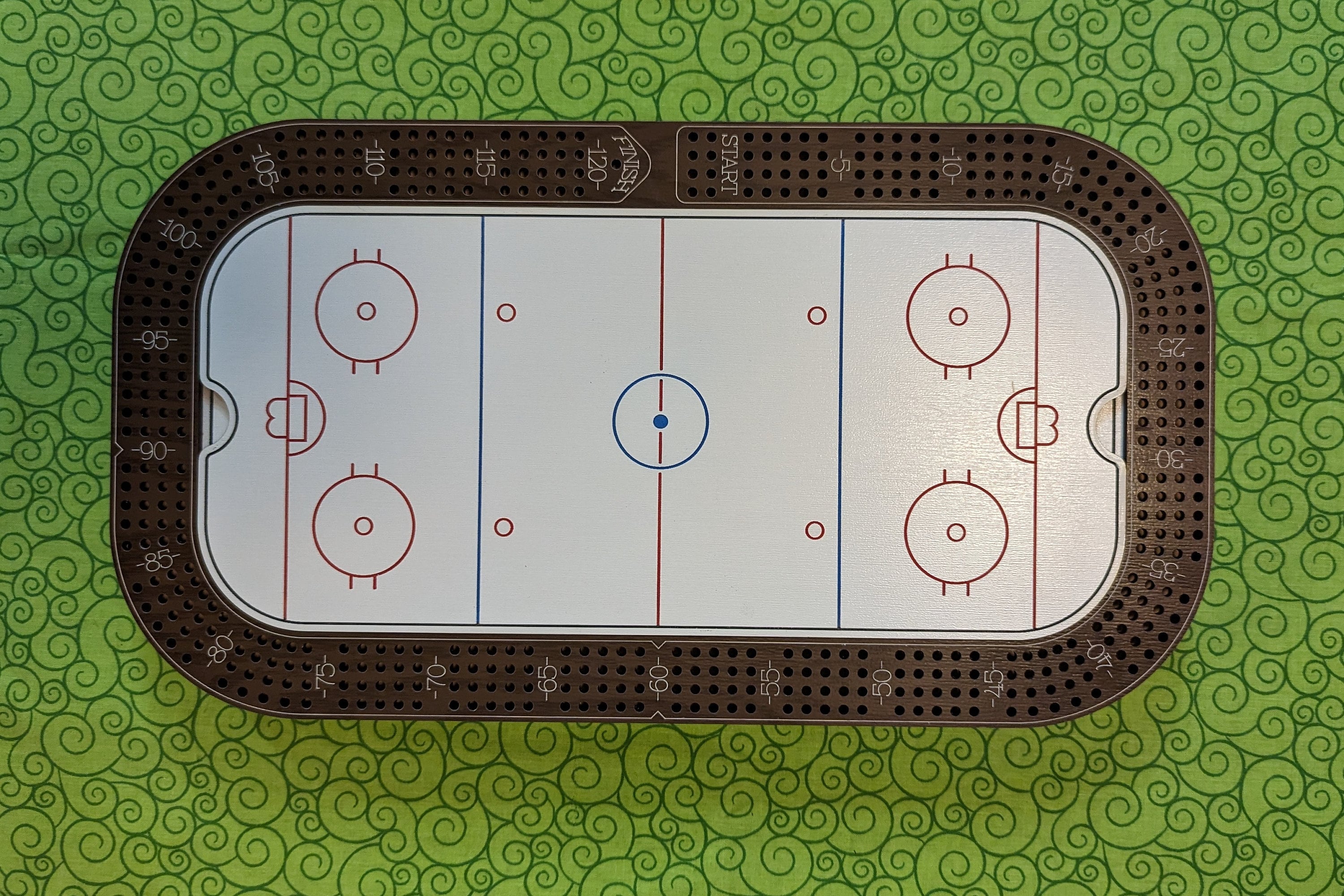 Hockey Rink Cribbage Board | Gift | Game | Ice Hockey | Wooden - Etsy