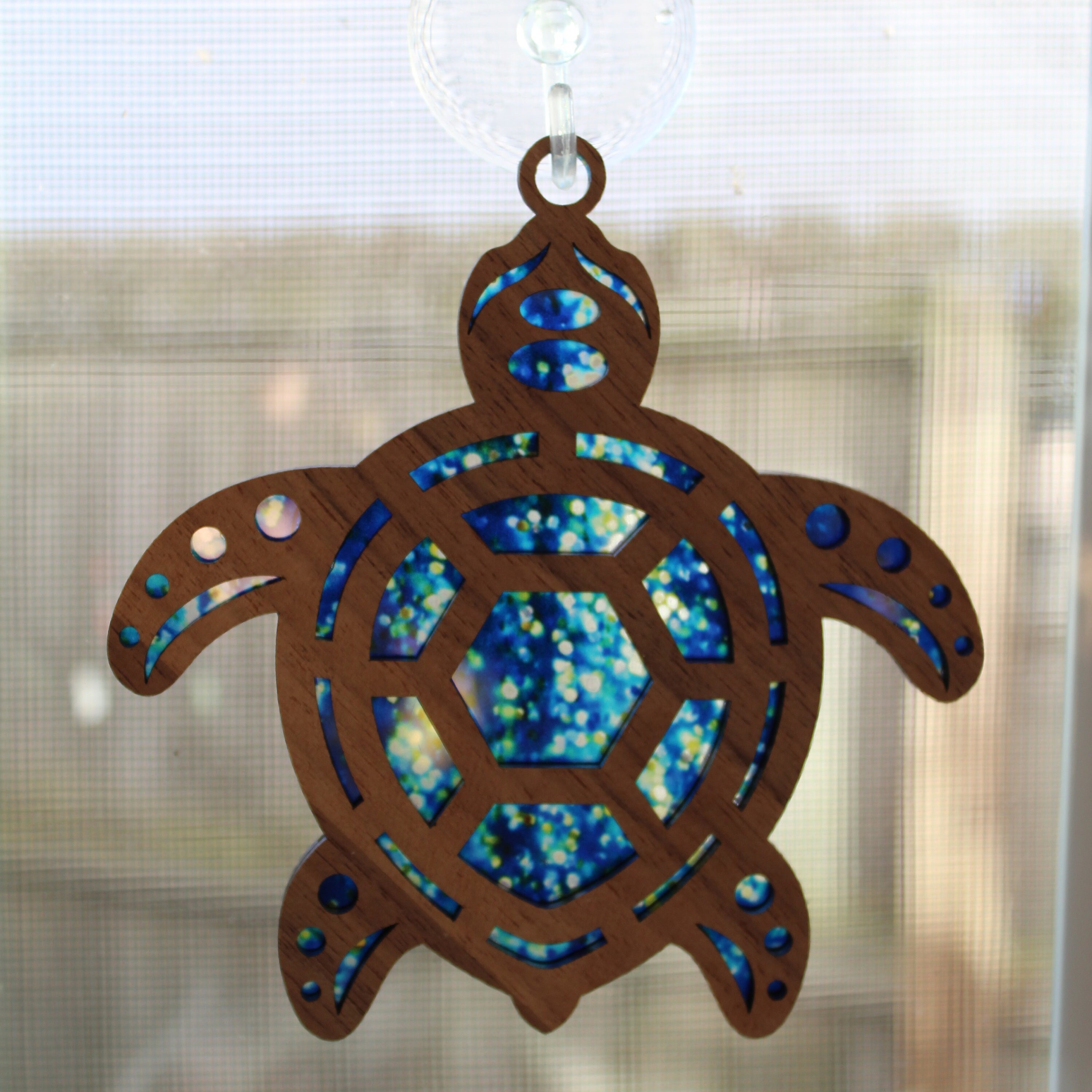 Turtle Suncatcher - Wooden - Etsy