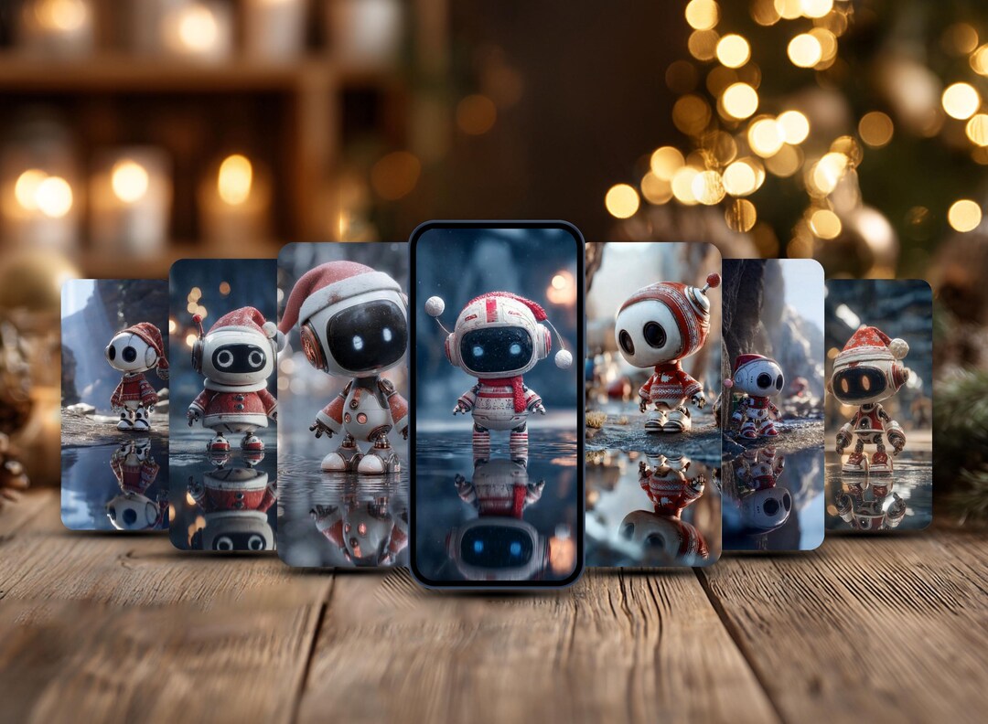 21 Christmas Robofriends Pro Pack | Vintage Christmas Robots | Static ...
