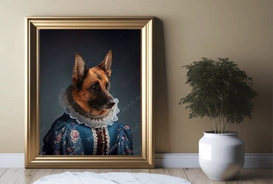 Royal Pet Portrait From Photo, Aristocrat Dress Pet, Custom Dog ...