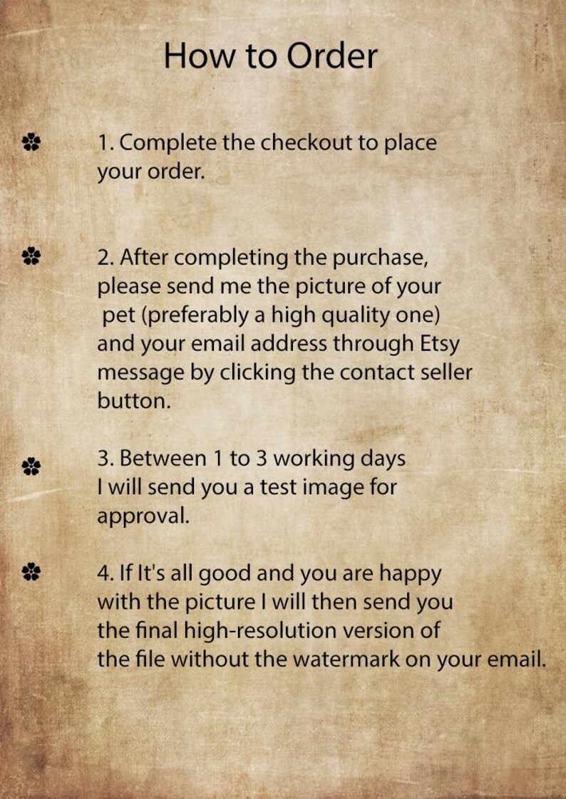 Pet Portrait From Photo, Chef Pet, Custom Dog Portrait, Cat Portrait ...