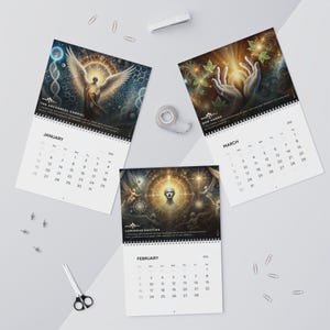 Mystical 2025 Wall Calendar Sacred Geometry Art Angelic Spiritual Decor ...