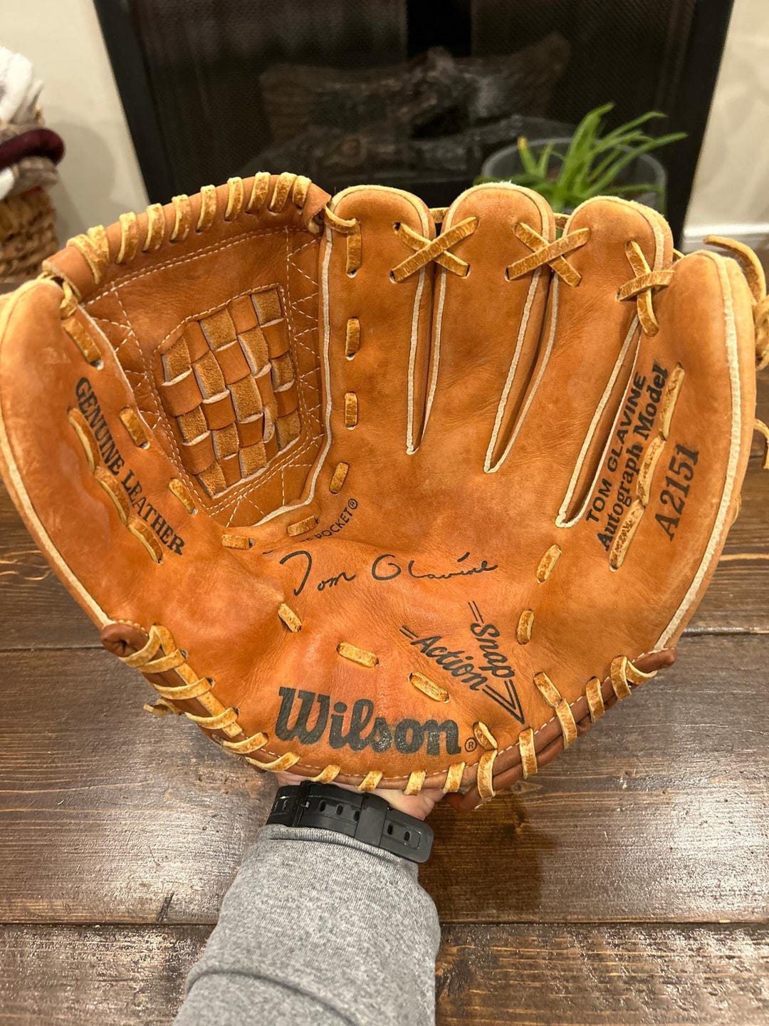 Wilson Signature Edition Tom Glavine A2654 12” Leather Baseball Mitt ...