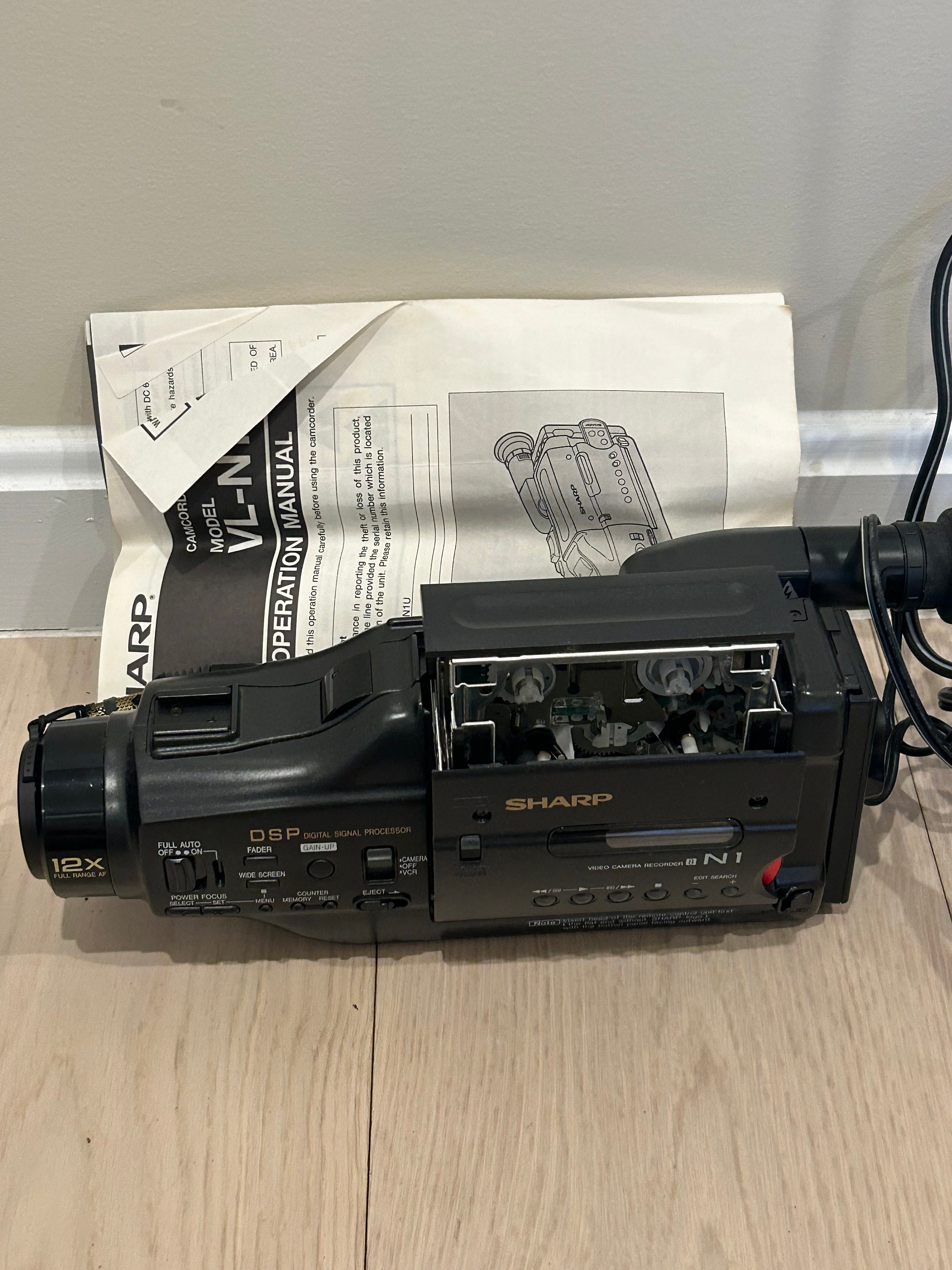 Sharp DSP VL-NIU Video 8 Camcorder Black With Case. Powers On - Etsy