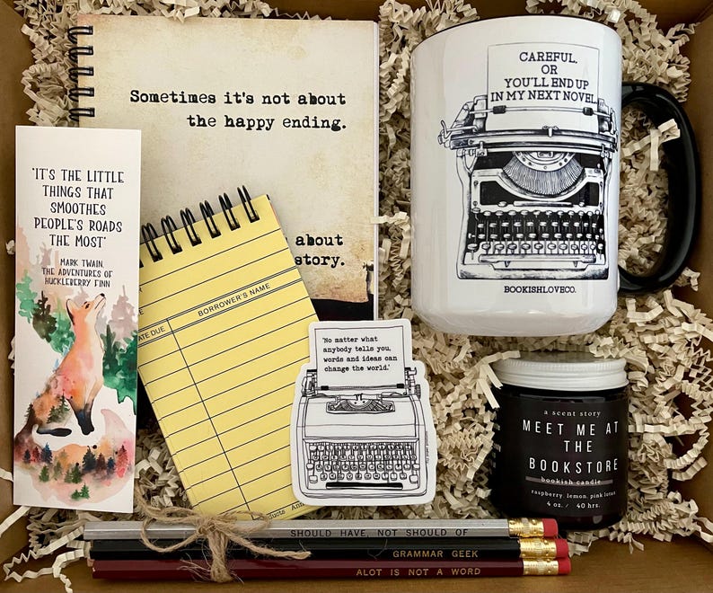 Writers Gift Box - Journaling Supplies, Beyond Books Collection, Book ...