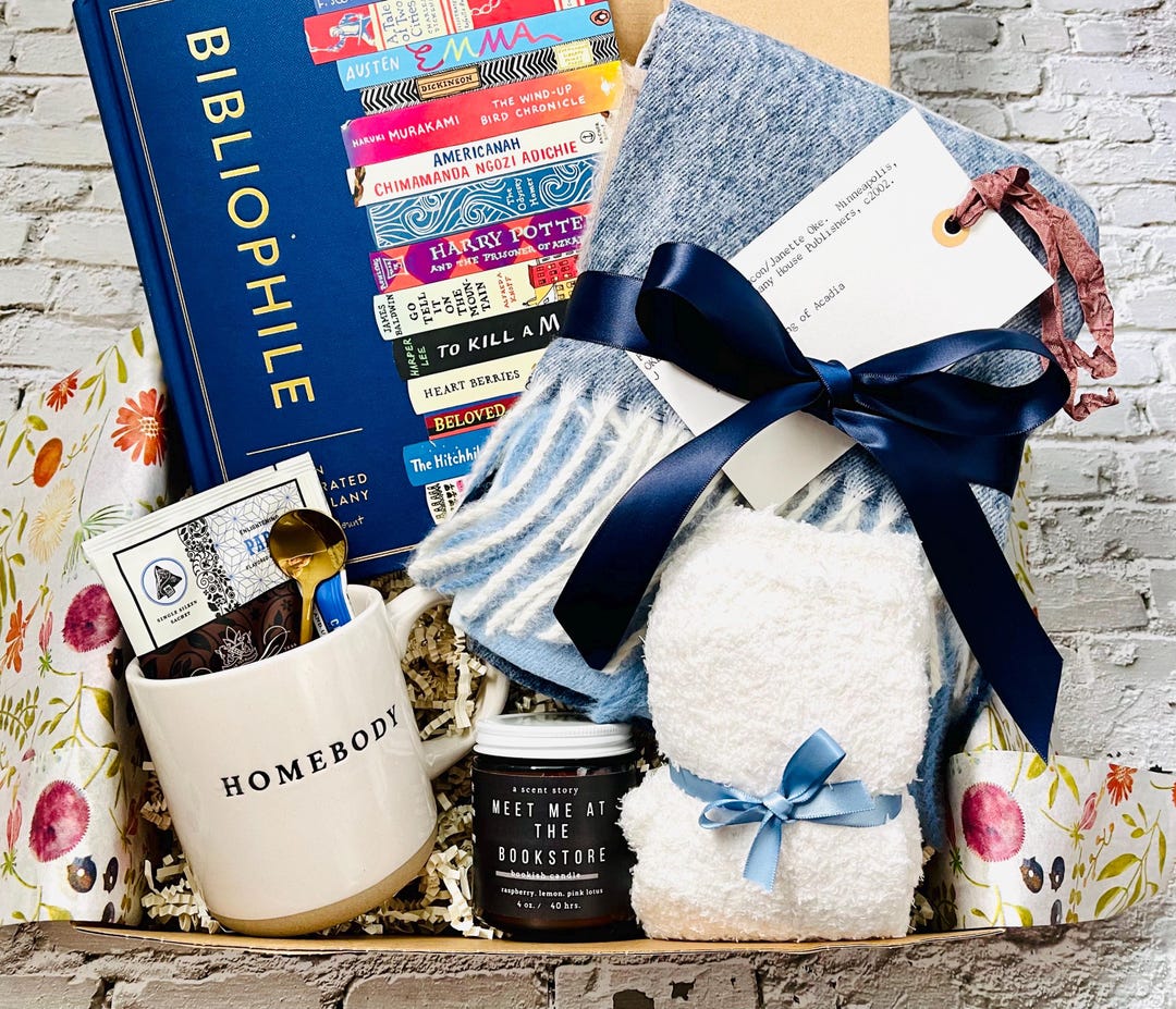 Book Lover Gift Box, Bookworm's Delight Gift Box - Thoughtful Gift for ...