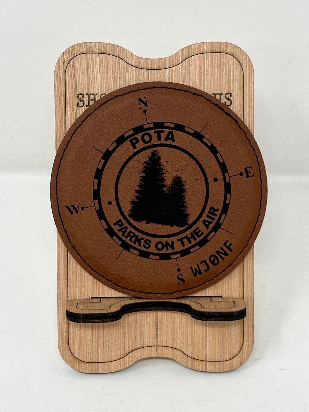 POTA Logo Coaster - With Your Call Sign - Etsy