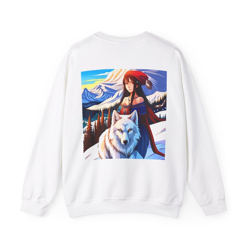 White Wolf Unisex Heavy Blend™ Crewneck Sweatshirt - Etsy
