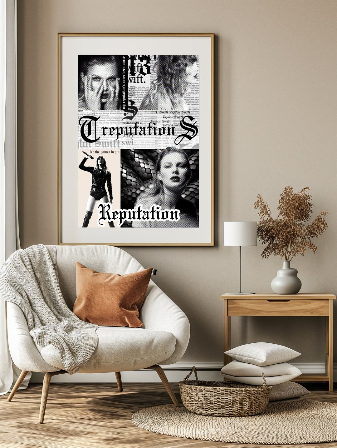 Taylor Swift Reputation Collage Digital Wall Art Download Pop Music ...
