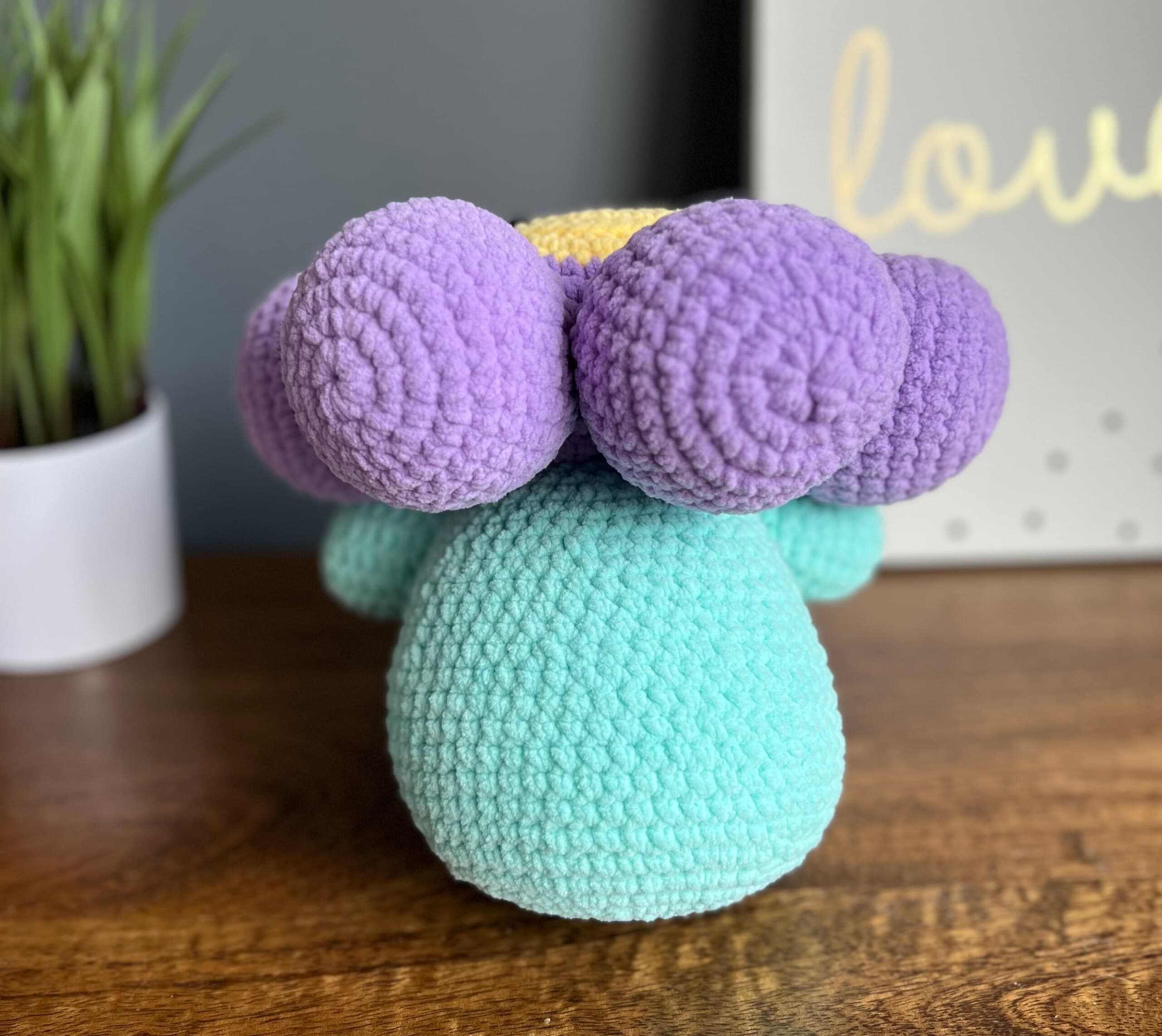 Lazy Daisy Plushie Amigurumi Stuffed Flower Pot - Etsy