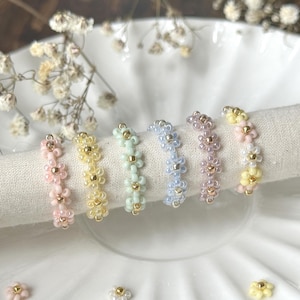 Customizable Daisy Flower Ring Personalized Daisy Chain Ring Dainty ...
