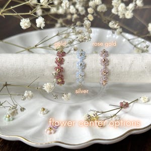 Customizable Daisy Flower Ring Personalized Daisy Chain Ring Dainty ...