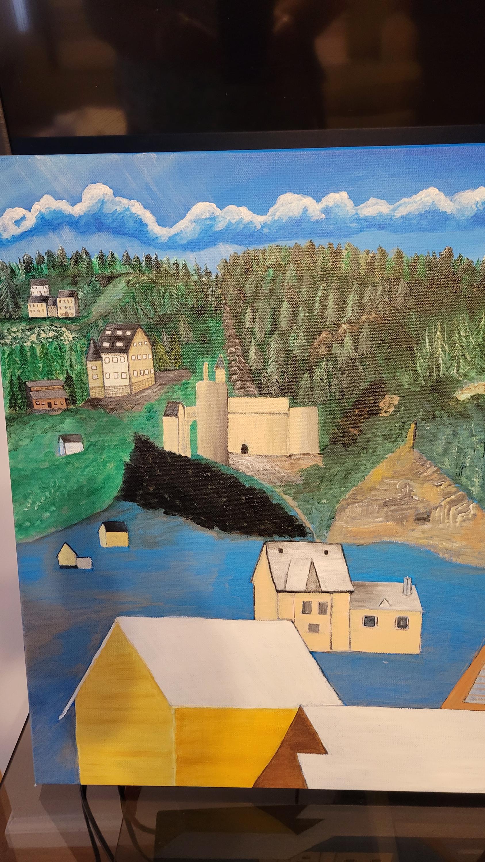 Castle in Germany, Artby Candy Turner, 11x14 Print, Print From an ...