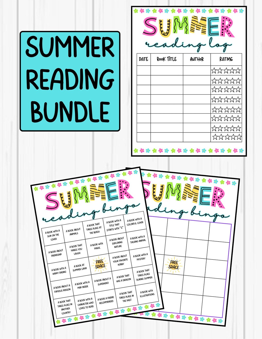 Summer Reading Adventure Kit: Reading Log and Bingo for Kids! - Etsy
