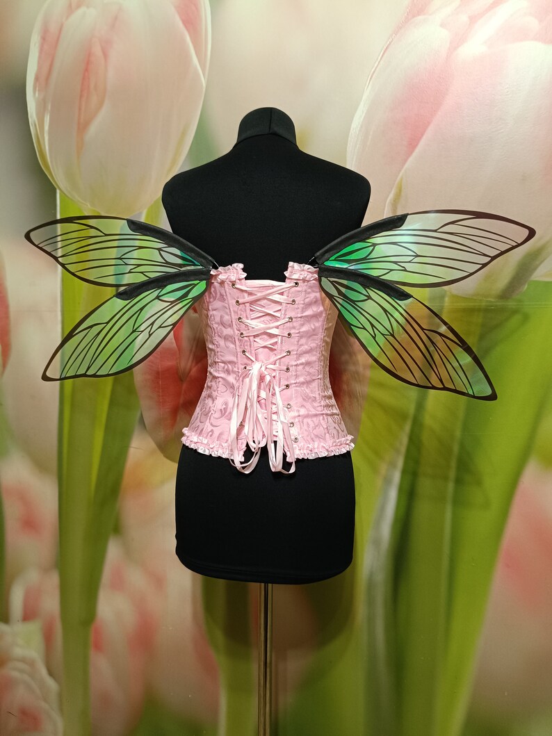 The Mini Elf Wings Are Transparent With a Black Outline, Pixie Wings on ...