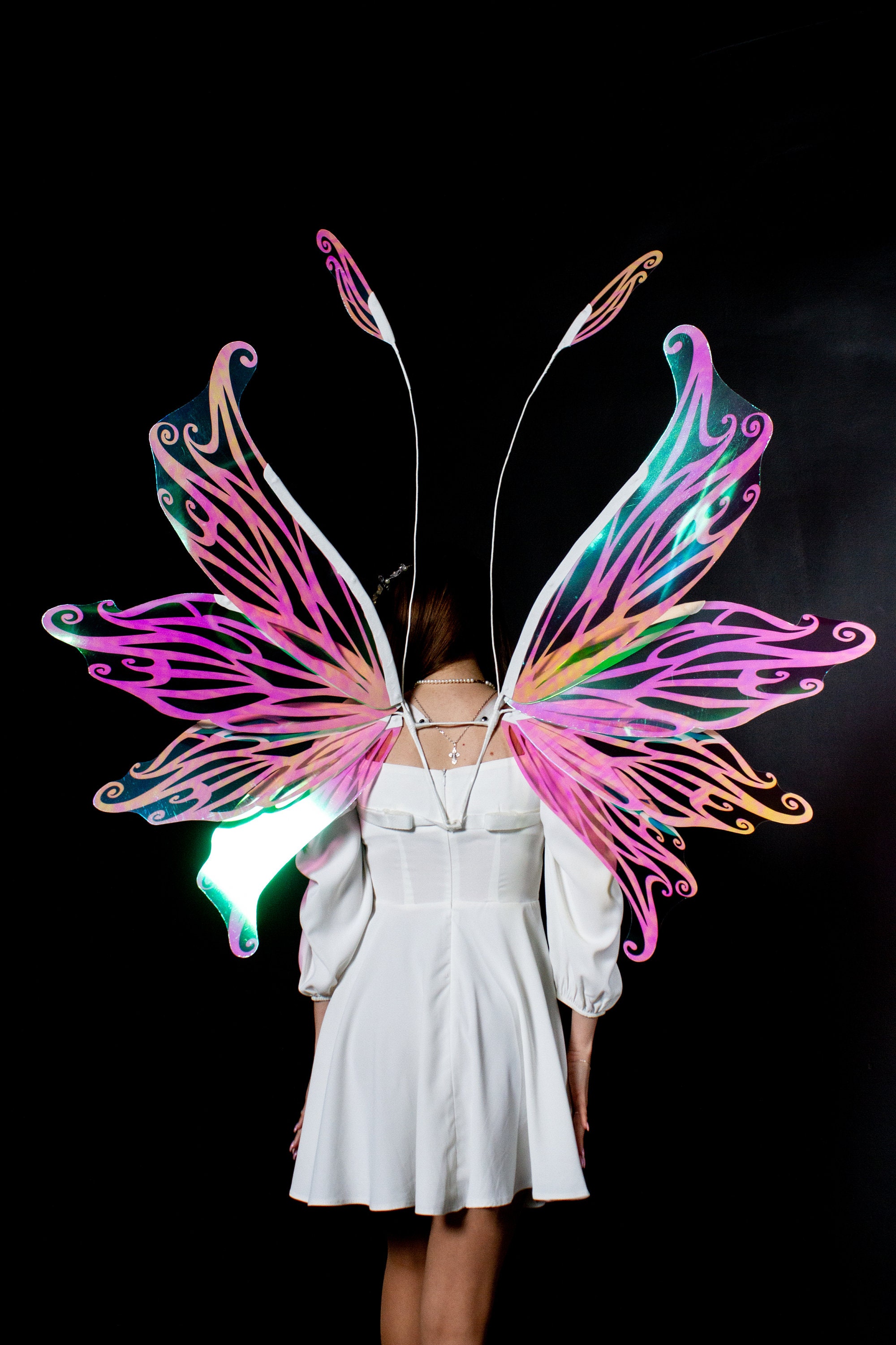 Large White Baroque Fairy Wings, Wings for Wedding Photoshoots, Parties ...