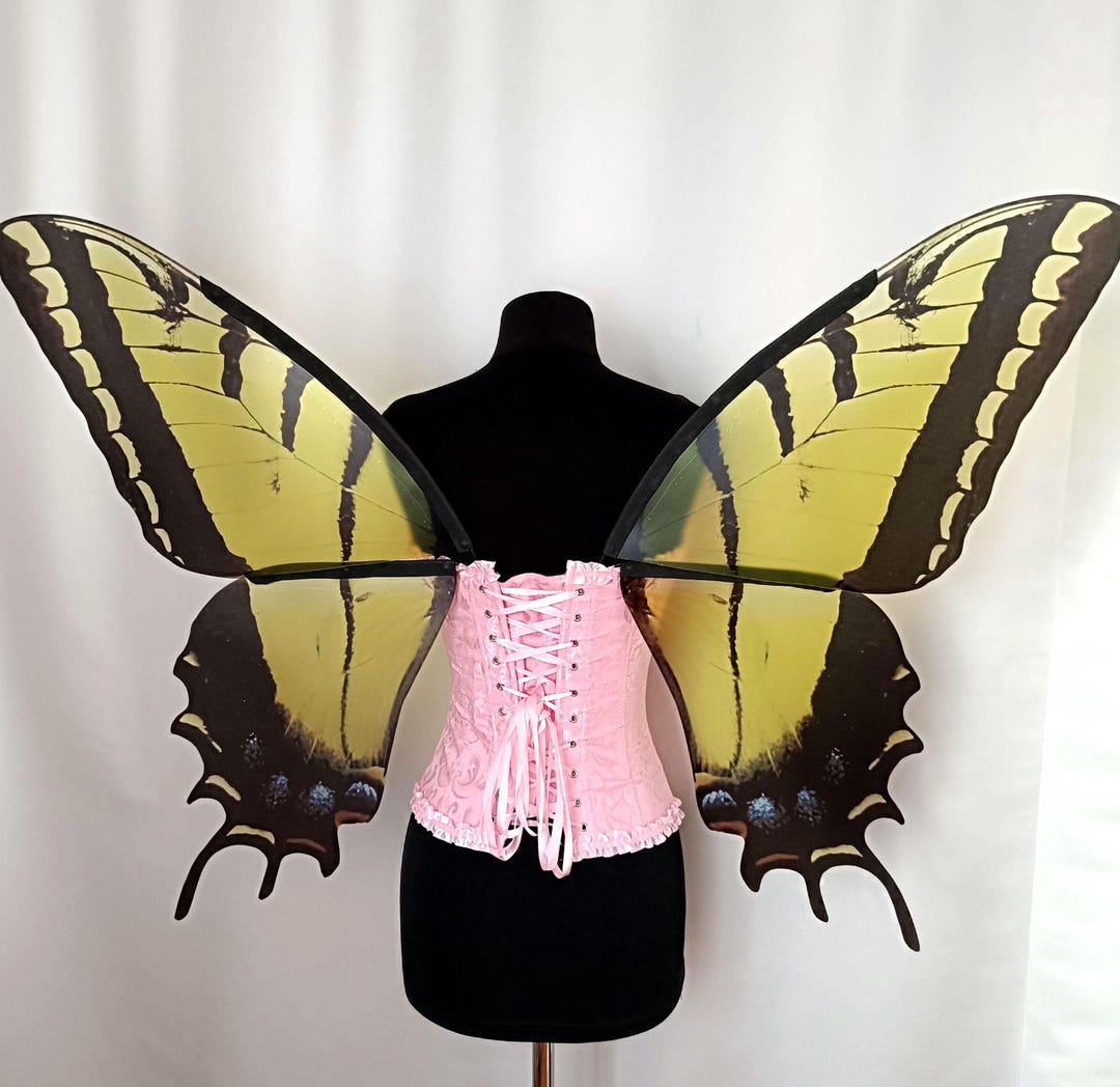 Yellow Swallowtail Butterfly Wings: Adult Costume, Cosplay Photo Prop ...