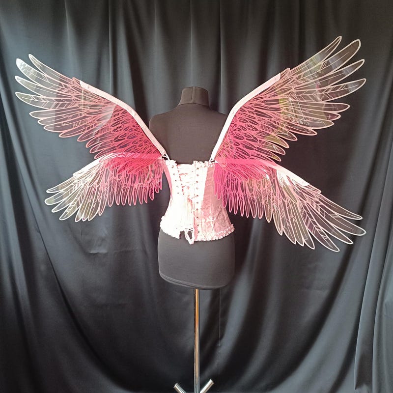 Pink Angel Wings - Etsy