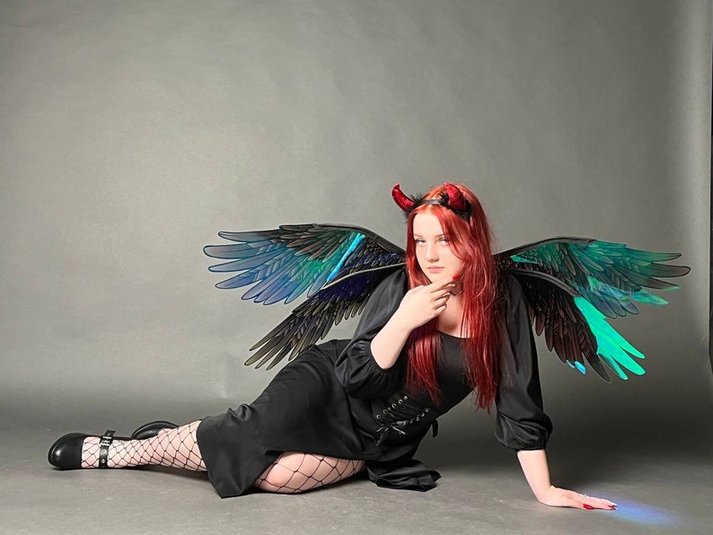 Black Angel Wings, for Halloween, Parties, Cosplay - Etsy