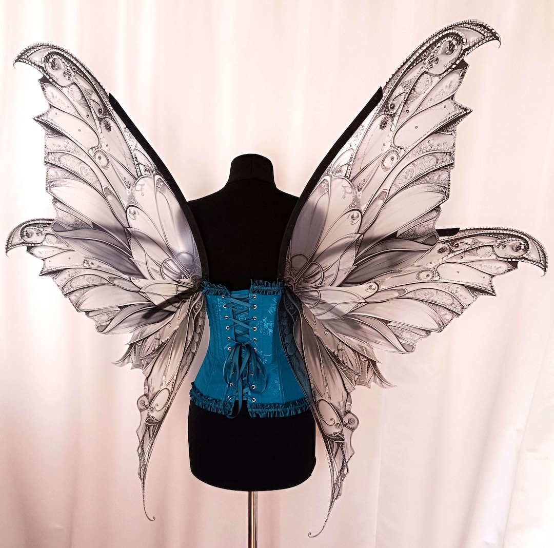 Large Black Garden Fairy Wings: Vintage Pixie Witch Costume - Etsy