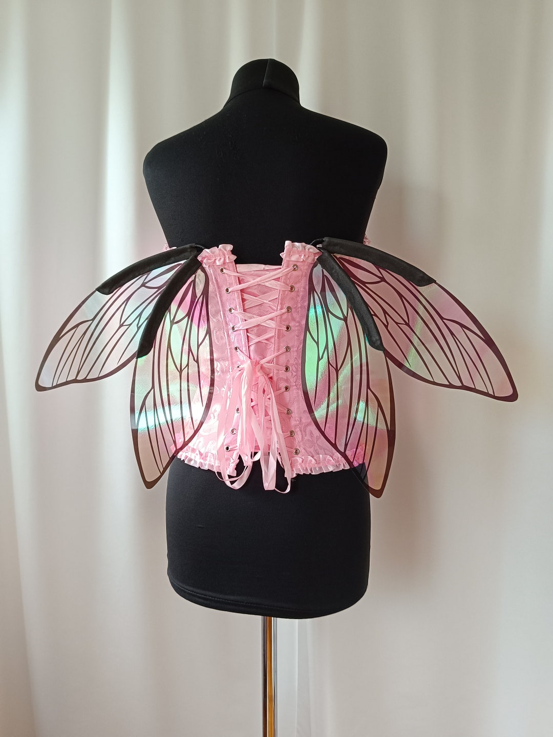 The Mini Elf Wings Are Transparent With a Black Outline, Pixie Wings on ...