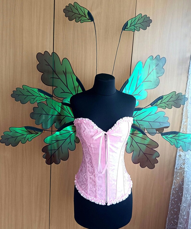 Green Oak Leaf Fairy Wings: Renaissance Elf Costume - Etsy