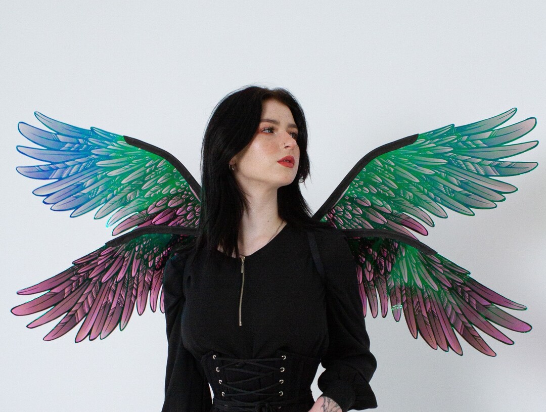 Black Angel Wings, for Halloween, Parties, Cosplay - Etsy