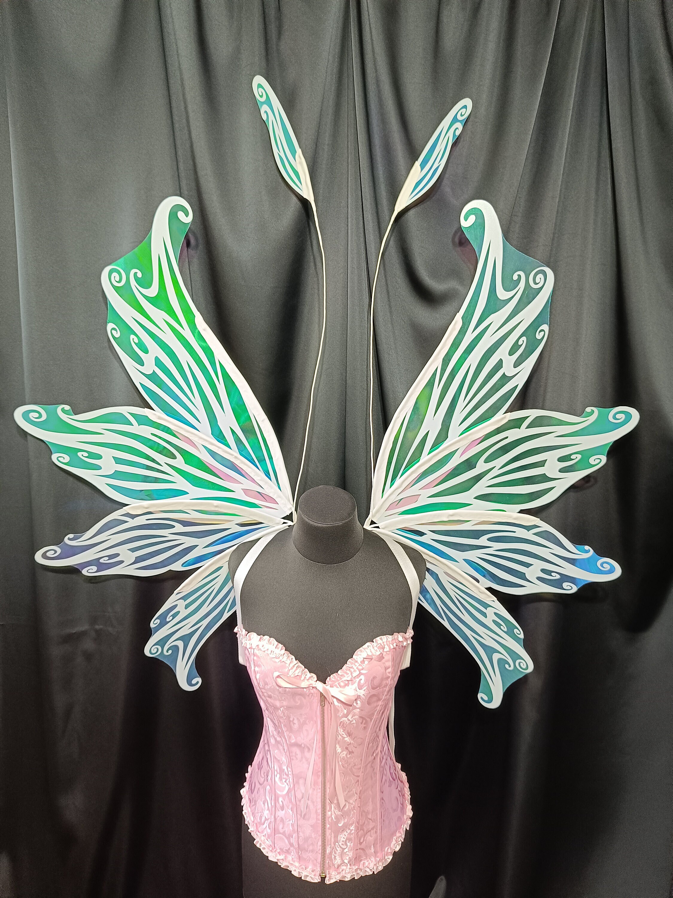 Large White Baroque Fairy Wings, Wings for Wedding Photoshoots, Parties ...