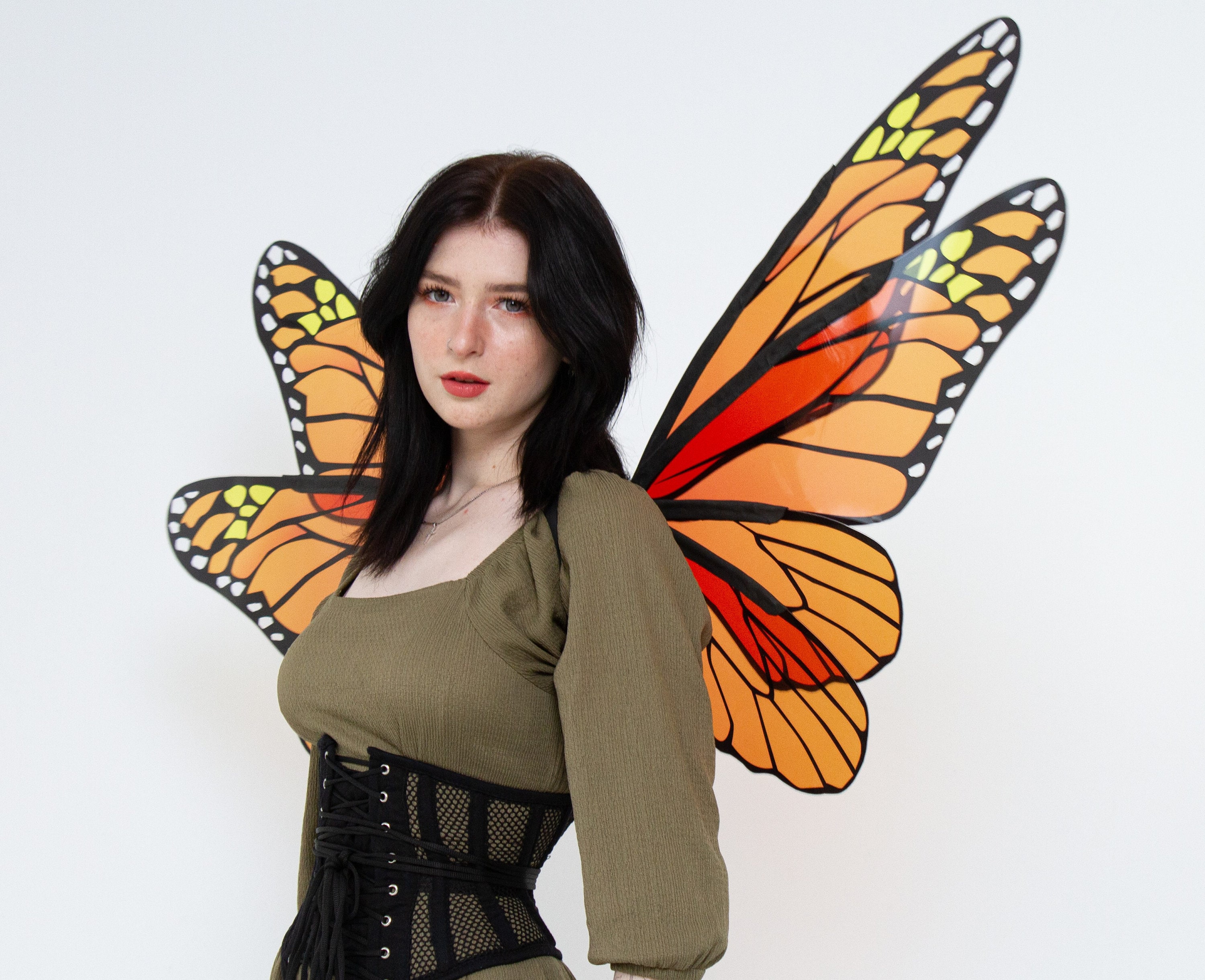 Orange Butterfly Wings, Fairy Wings, Monarch Butterfly Wings, Wings for ...