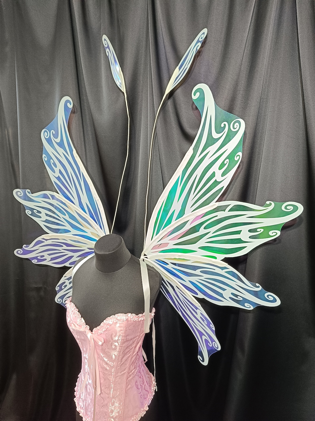 Large White Baroque Fairy Wings, Wings for Wedding Photoshoots, Parties ...