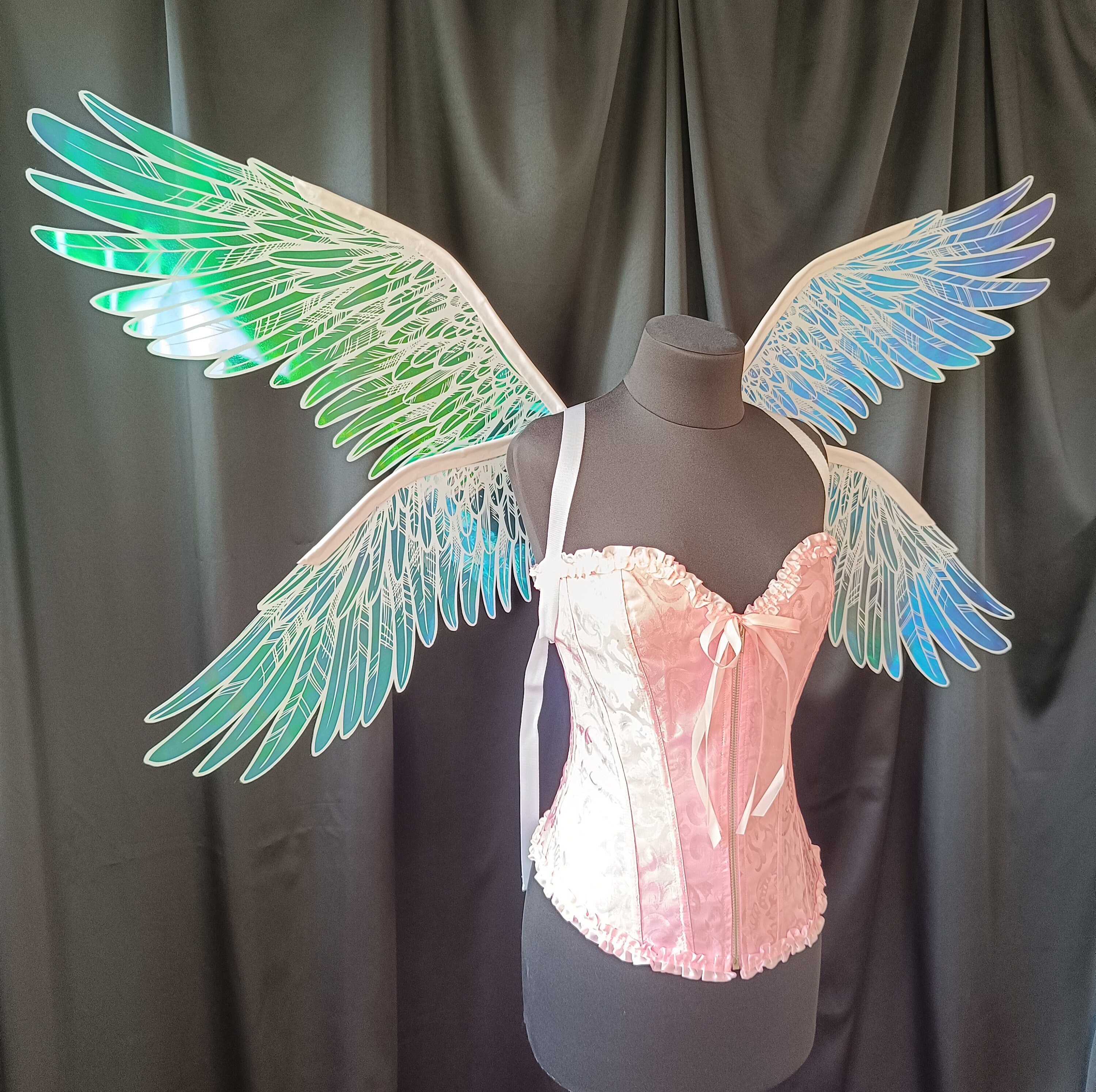 White Iridescent Angels Wings, Christmas Angel Wings, Wings for the ...