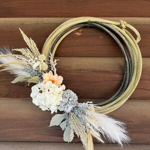 Rope Wreath, Lariat Wreath, Lasso Wreath, Western, Dried Floral - Etsy