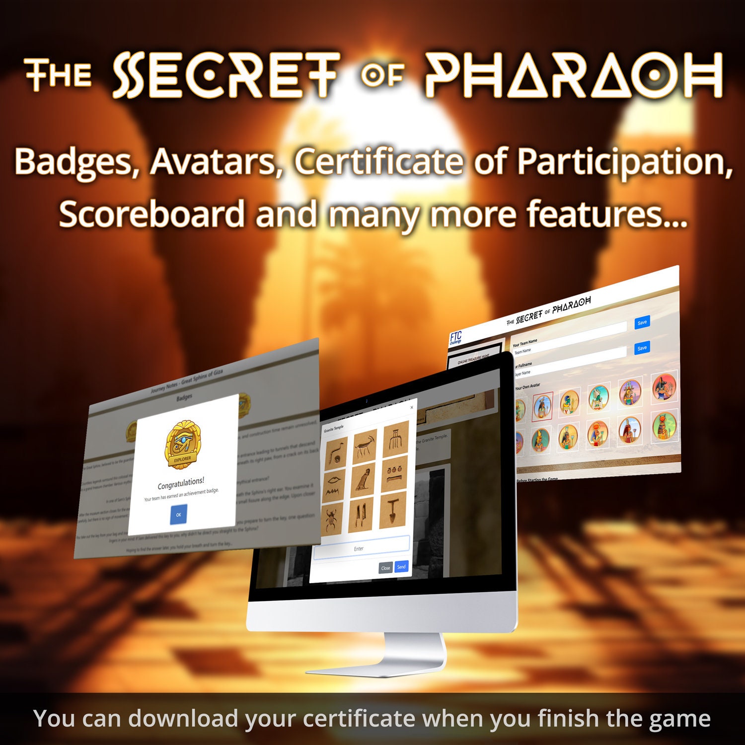 The Secret of Pharaoh | Games Night | Zoom Games | Online Escape Room ...