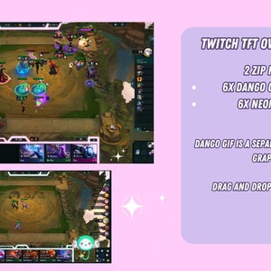 Animated Teamfight Tactics Dango Streaming Overlay (tft) Twitch Overlay ...