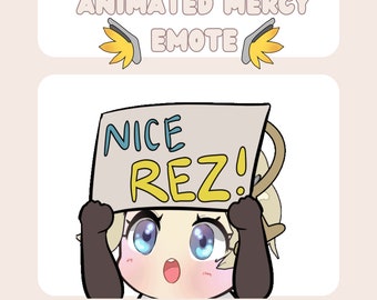 Animated Mercy Overwatch Emote Sleeping, Twitch, Discord - Etsy